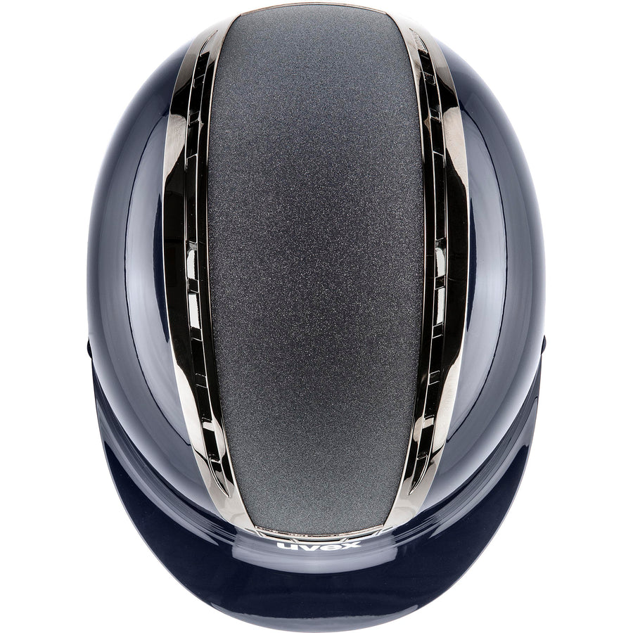 Uvex Suxxeed Blaze Helmet, Navy Shiny – Dapper Horse